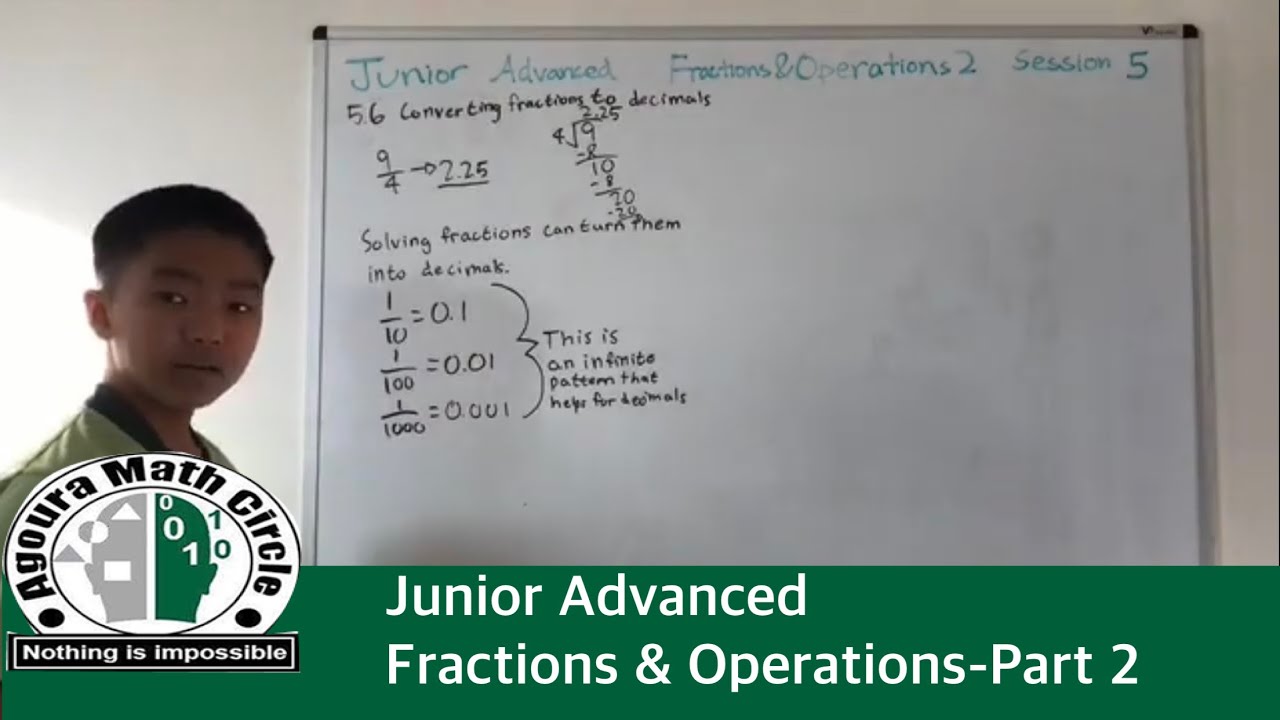 Junior Advanced Fractions & Operations Part-2 Presented by Jerry Yang ...