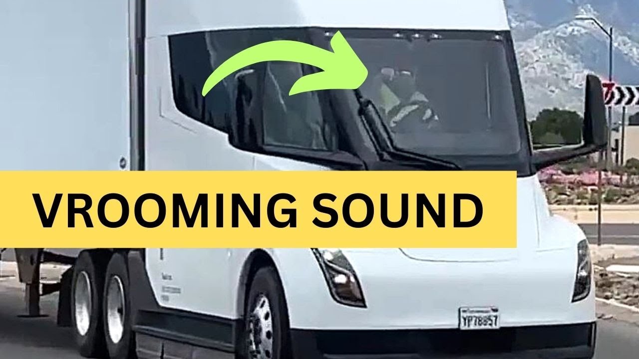 Tesla Semi With Friendly Driver Passes With Vrooming Acceleration Sound