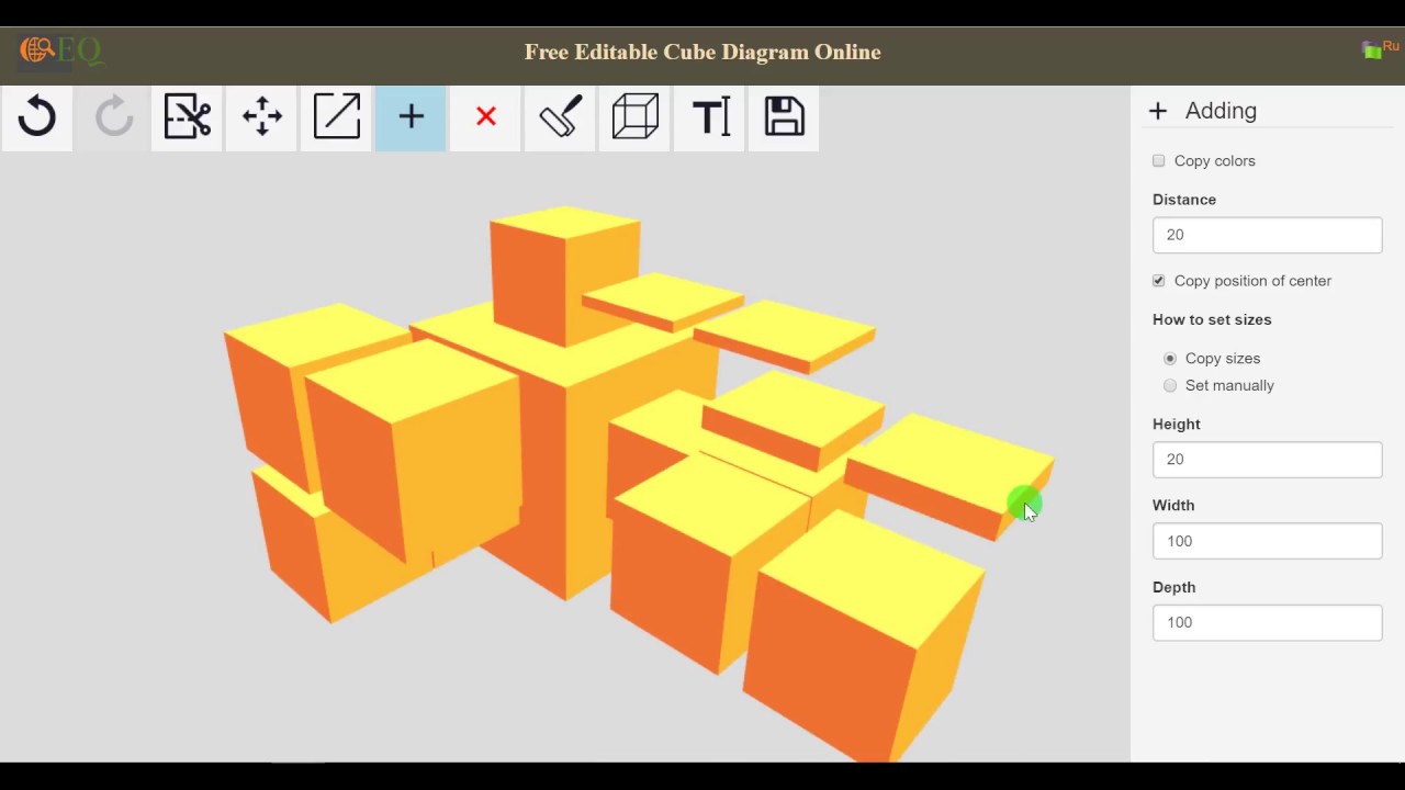 Cube adding. Free Editable Cube Diagram Online - YouTube