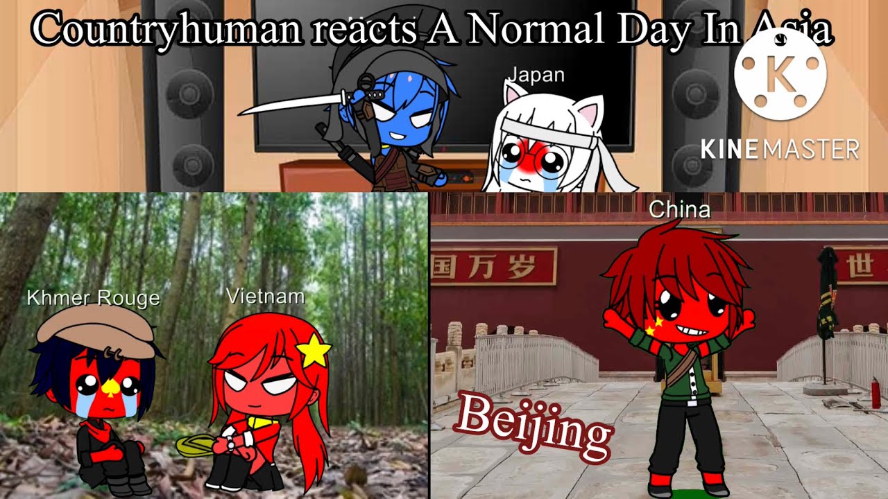 Countryhuman reacts A Normal Day In Asia - YouTube