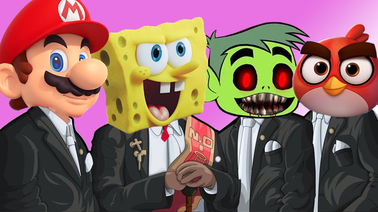 Super Mario, SpongeBob, Teen Titans & Go Angry Birds - Meme Coffin ...