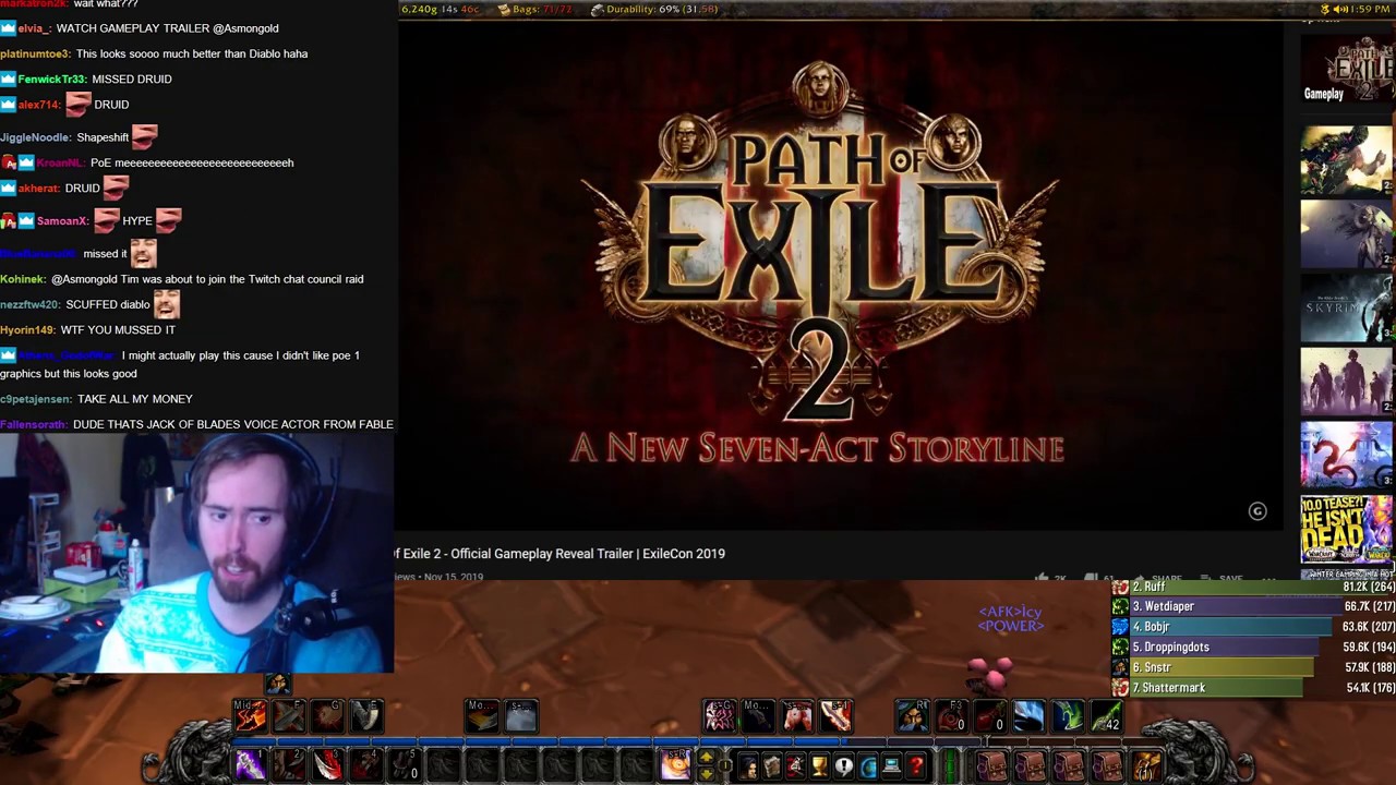 Asmongold watches PoE Mobile & Path of Exile 2 trailers - YouTube