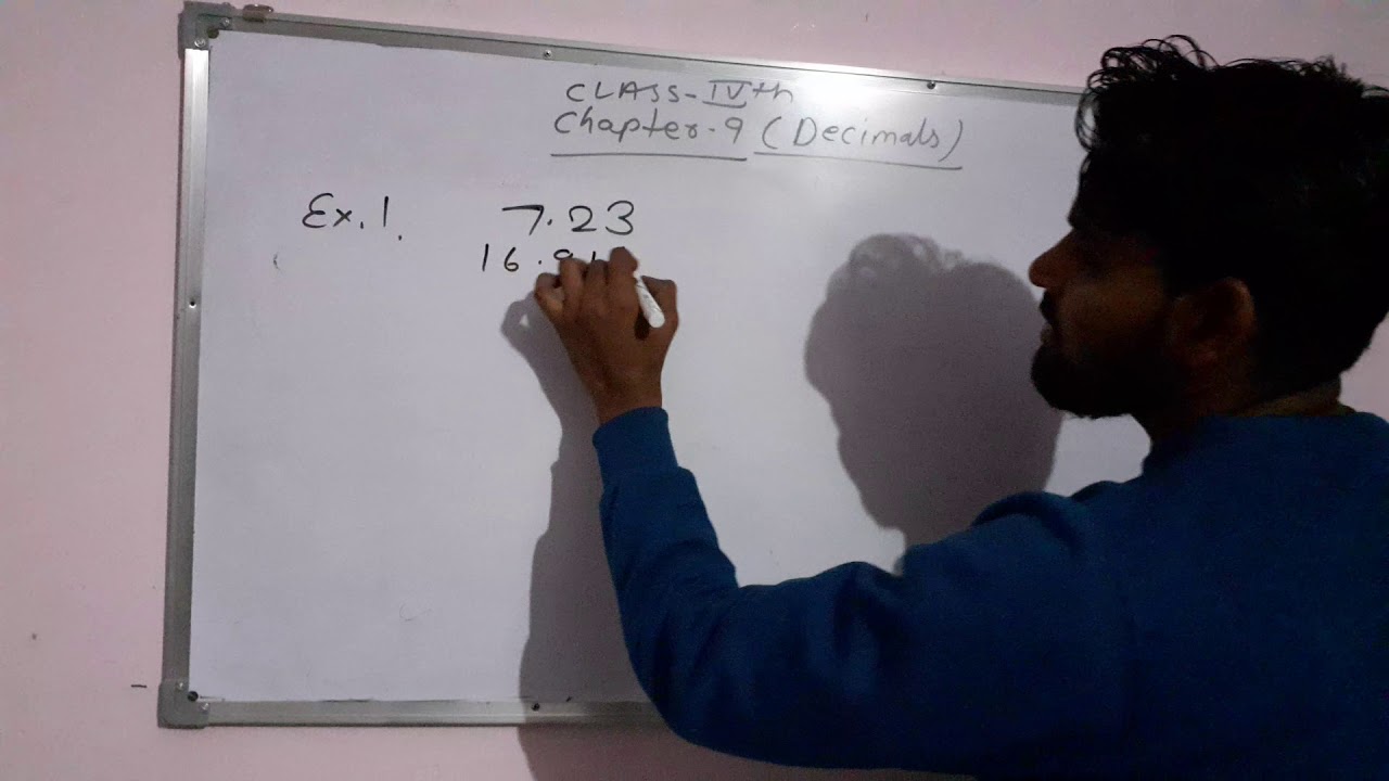 class 4th chapter 9,decimals ,exercise 9.3 - YouTube