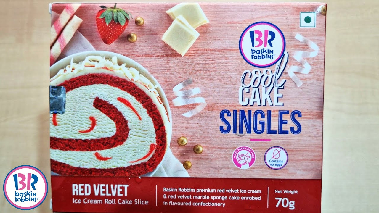 Baskin Robbins Cool Cake Singles Red Velvet Ice Cream Slice Cake😋 ...