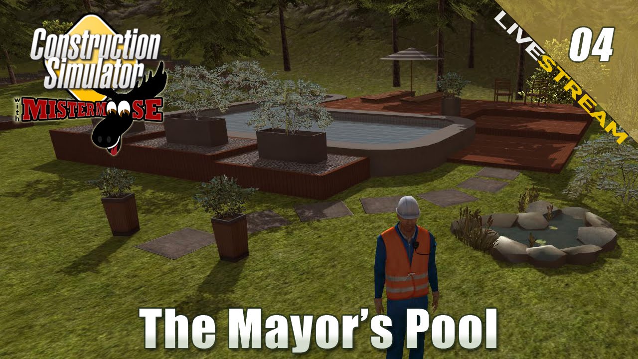 Construction Simulator Live! - The Mayor's Pool - YouTube