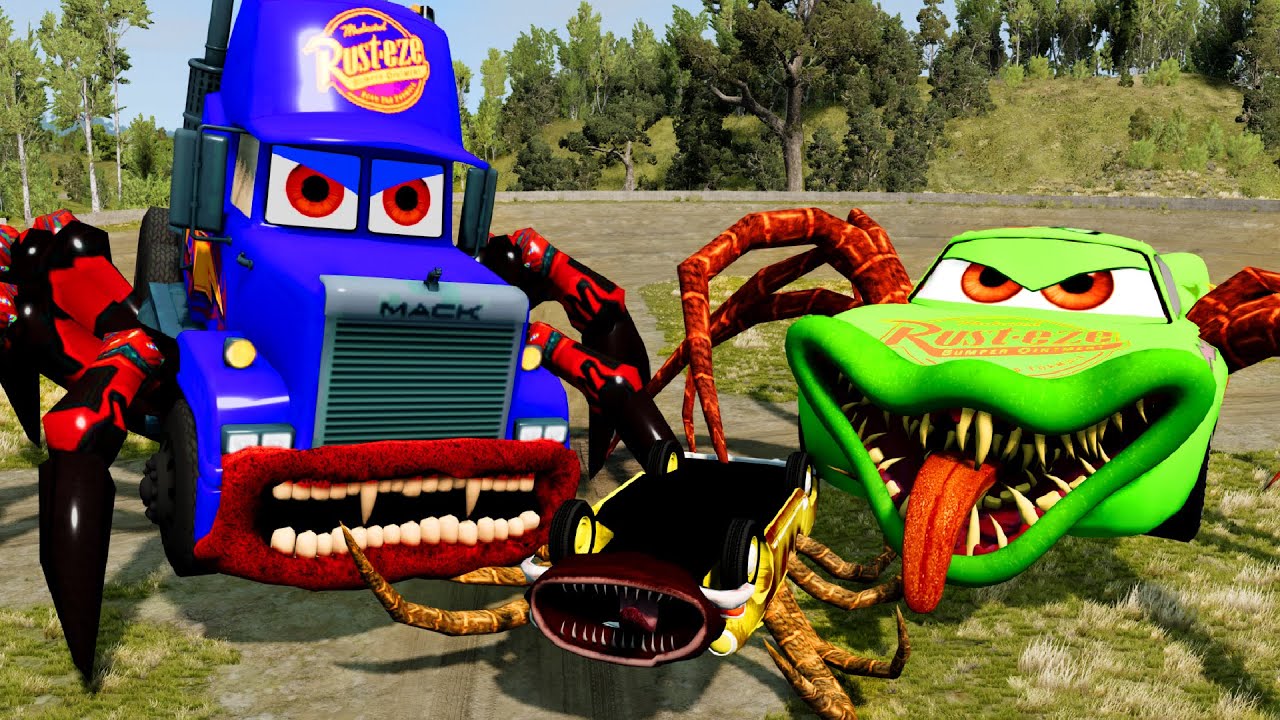 Epic Escape From the Lightning McQueen Eater, Skibidi Toilet , Bus ...