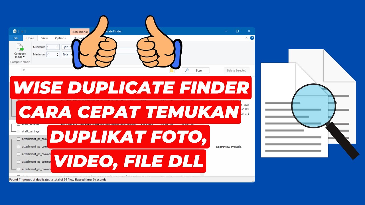 Wise Duplicate Finder Cara Cepat Temukan Duplikat Foto Video File dsb ...