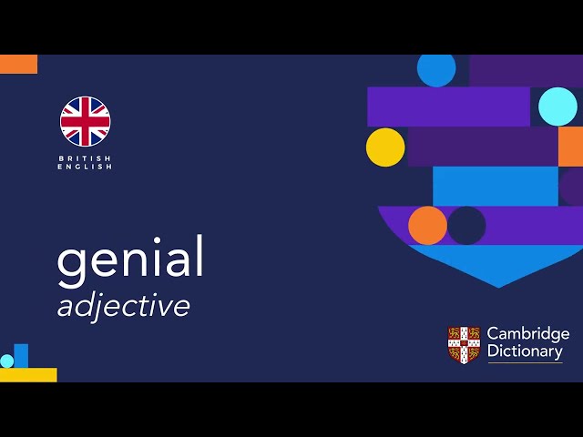Definicao Genial Genial Synonyms, Antonyms And Definitions, Online