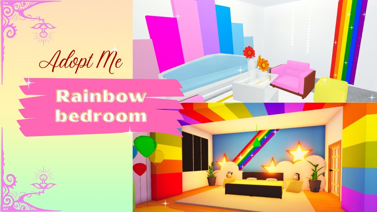 🌈 TINY HOUSE RAINBOW BEDROOM SPEED BUILD! | Adopt Me Roblox🏳‍🌈 - YouTube