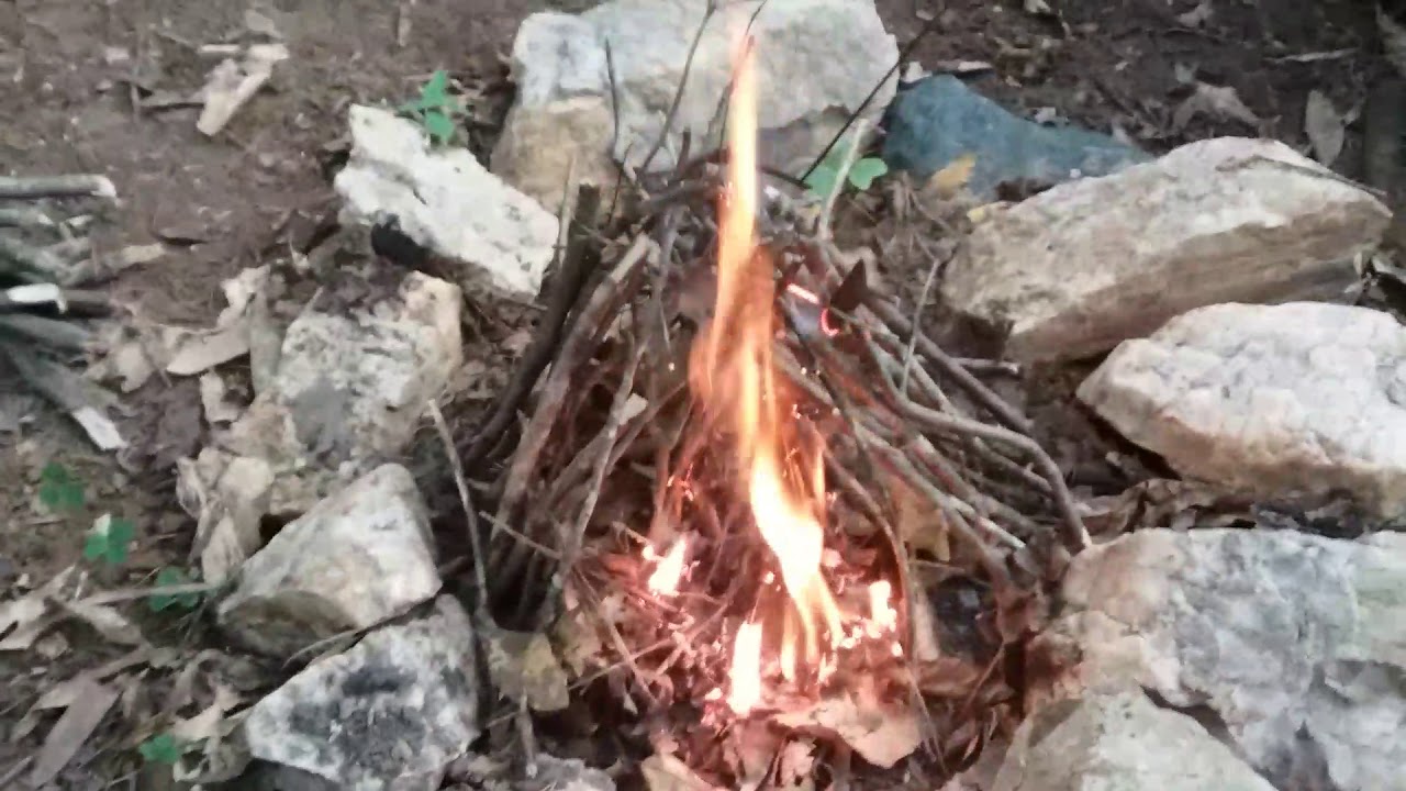 How to build a teepee fire - YouTube