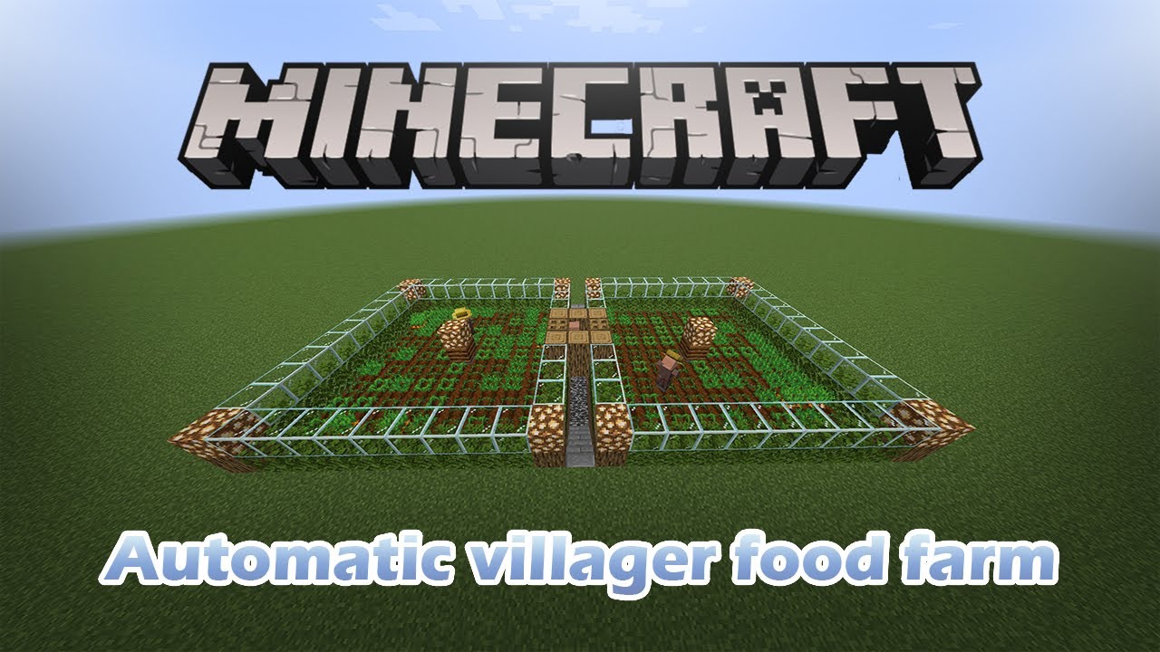 How To Make An Automatic Villager Food Farm In Minecraft (1.16+) - YouTube