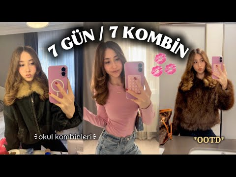 7 GÜN / 7 KOMBİN💕| Okul Kombinleri | Simaliskoo #ootd  simaliskoo günlük vlog