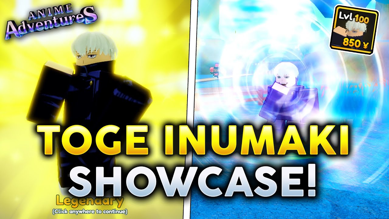 *NEW* LEGENDARY TOGU (TOGE INUMAKI) SHOWCASE! | Anime Adventures ...