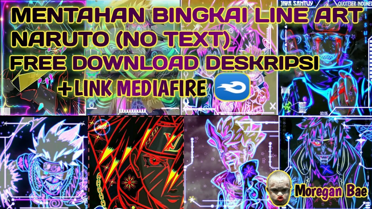 MENTAHAN BINGKAI LINE ART NARUTO (NO TEXT) COCOK UNTUK QUOTES 30 DETIK ...