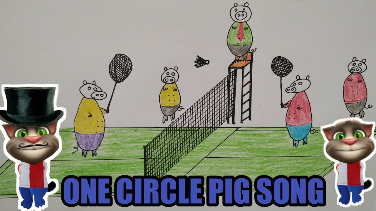 Dad And Tom Sing One Circle Pig Song | Badminton - YouTube