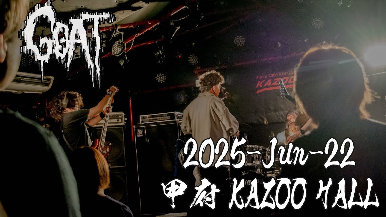 GOAT / 5 Songs (22nd Jun 2025 Live at Kofu KAZOO HALL) - YouTube