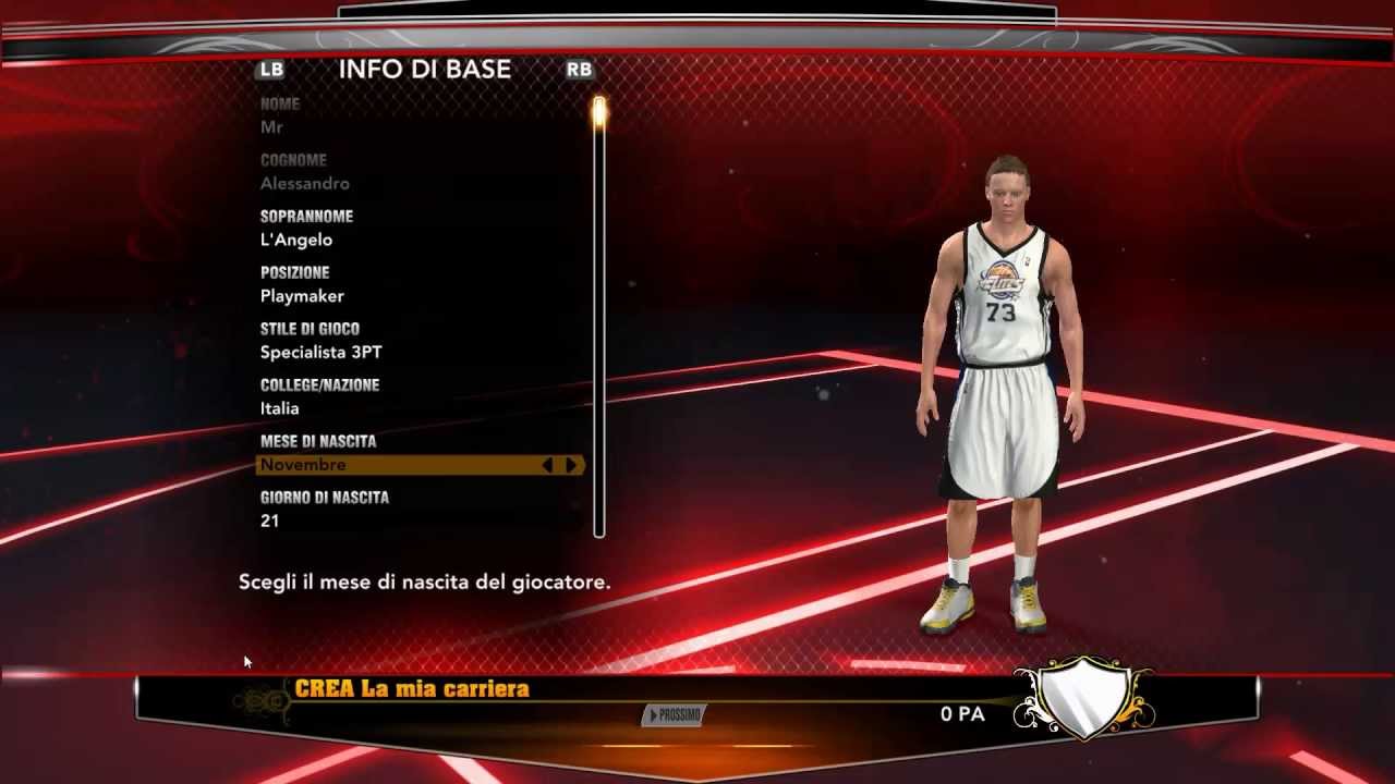 Nba 2k13 my player parte 1(La Creazione) - YouTube