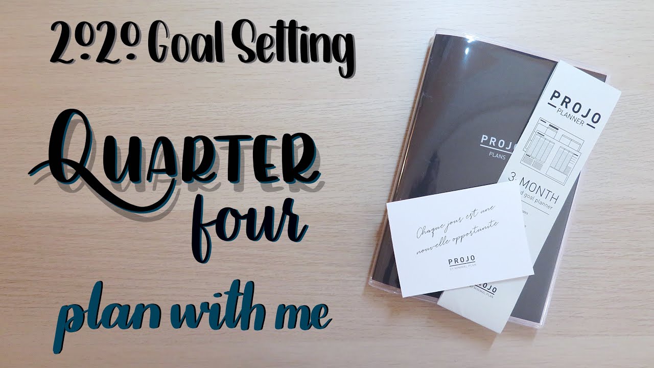 Goal Setting | Plan With Me | Quarter 4 | 2020 - YouTube