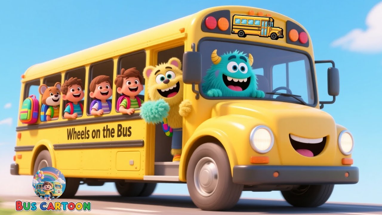 Tickle Tickle Monster Wheels on the Bus | Funny Kids Song & Nursery ...