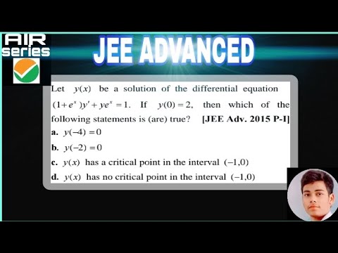 DIFFERENTIAL EQUATION JEE MAINS 2025 mains and advanced question # ...