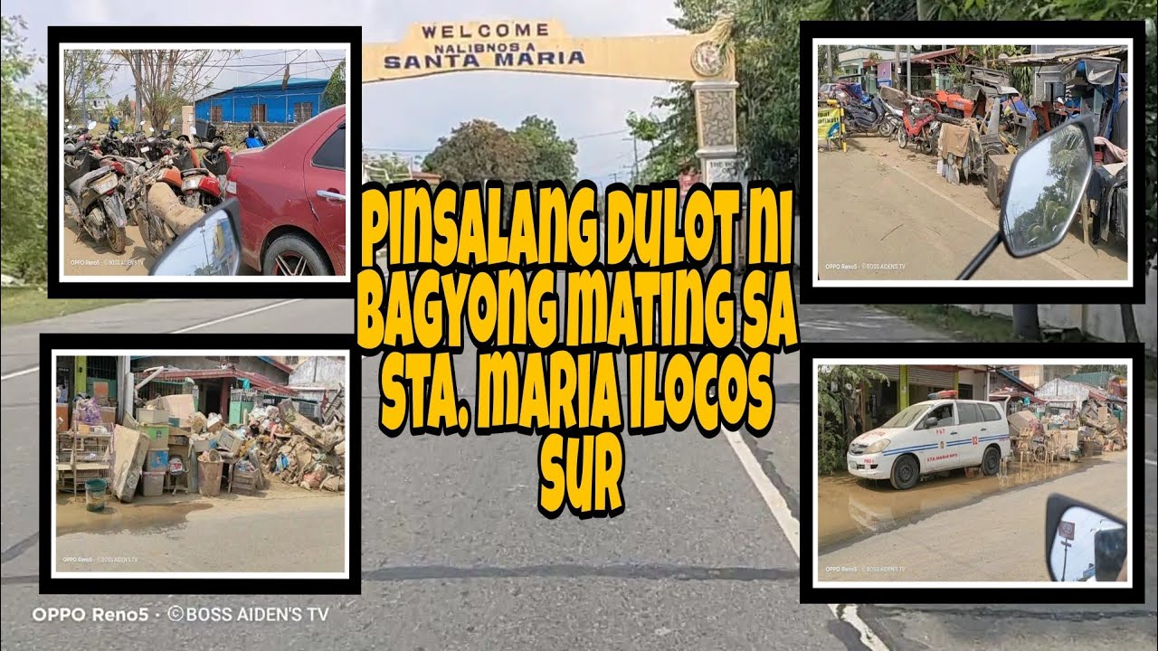 BAKAS NI BAGYONG MARING SA Sta. Maria Ilocos Sur - YouTube