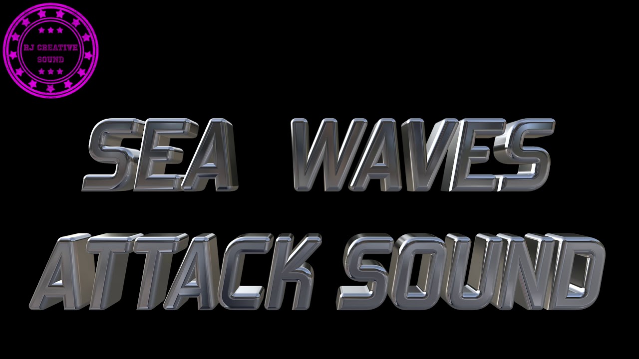 Sea waves attack sound - YouTube
