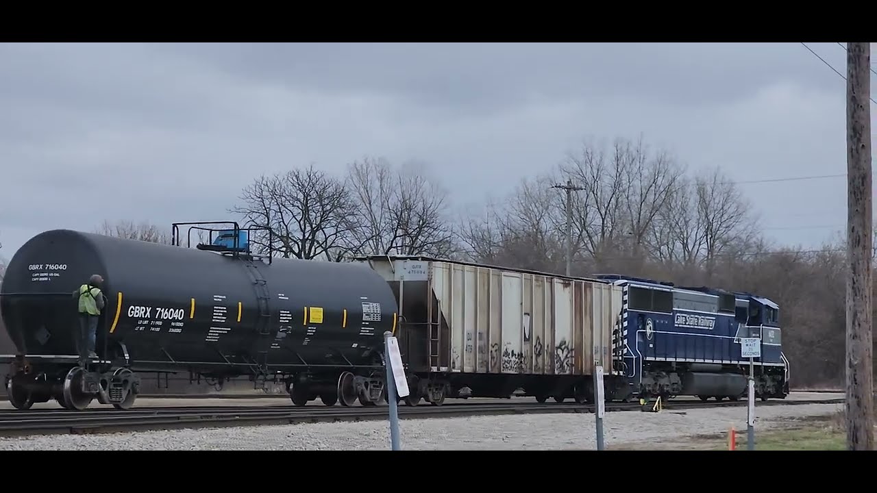 LSRC 6432 Connecting Freight Preparing Southbound Departure Saginaw ...