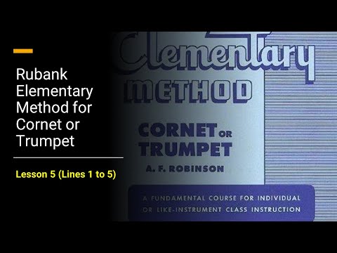🎺 [TRUMPET FIRST NOTES] Rubank Elementary Method for Cornet or Trumpet ...