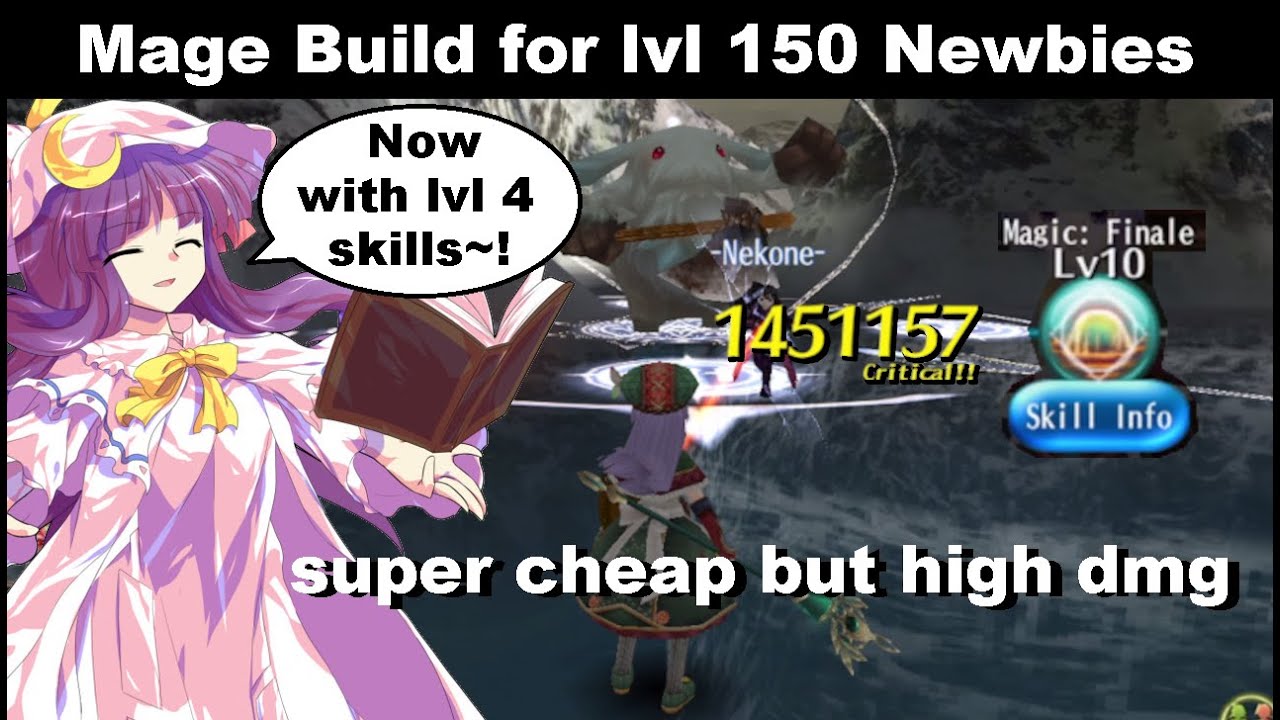 SUPER CHEAP Mage Build for Newbies! WITH Lvl 4 Skills! | Toram Online ...