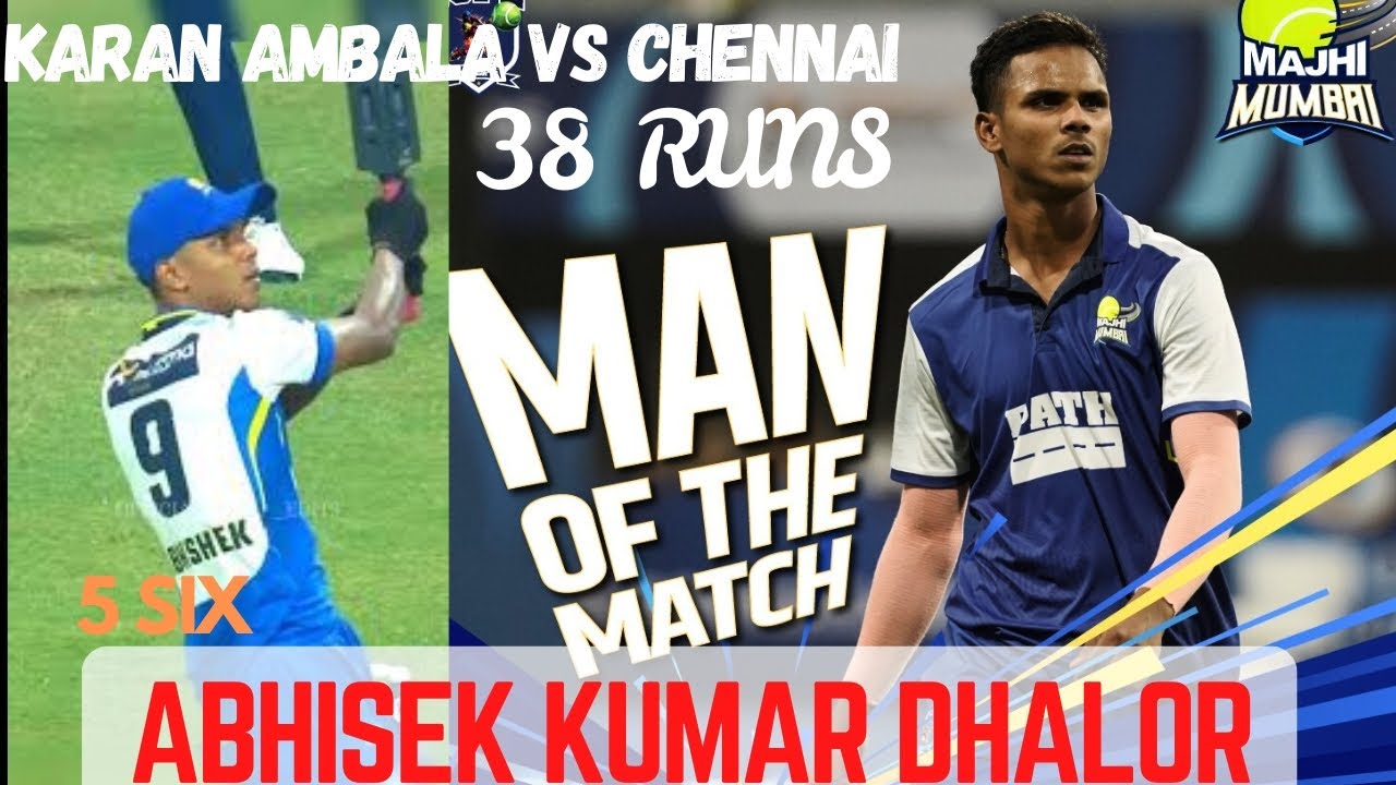 Karan Ambala Batting 38 run 5 Six in ISPL #karanambala #ispl manji ...