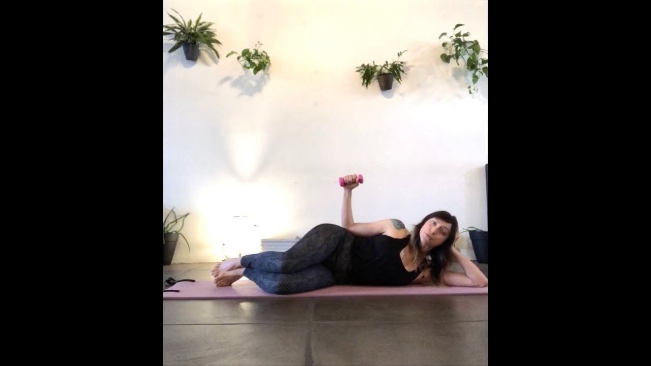 Starr Pilates Mat Workout With Weights - YouTube