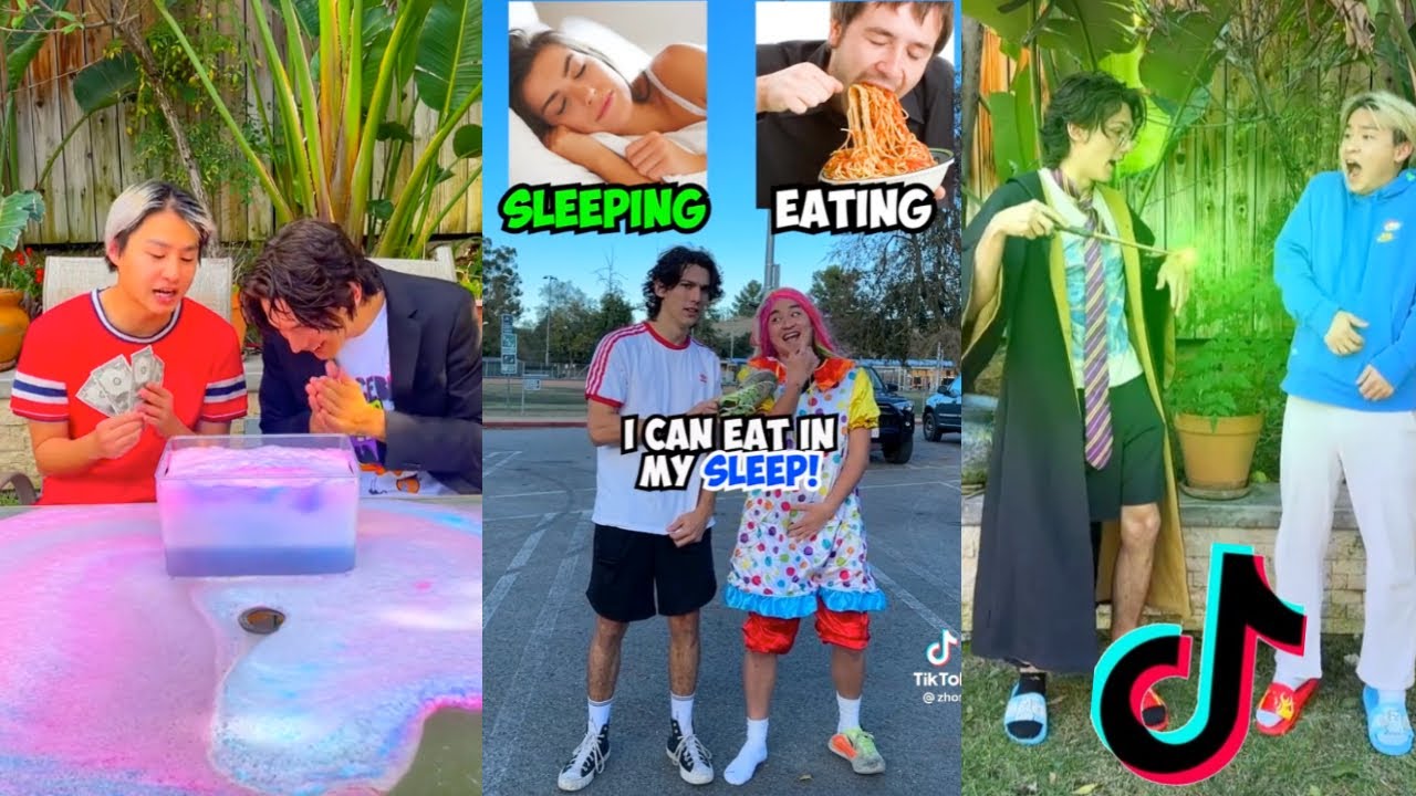 *1+ Hours* Zhong and Nich All Funny Tik Tok Videos | Funny @Zhong ...