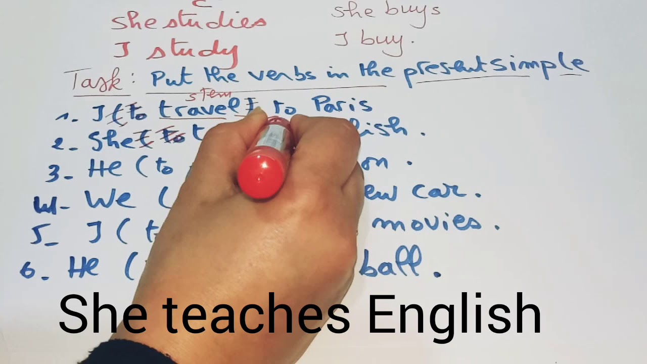 Lesson : the present simple. - YouTube