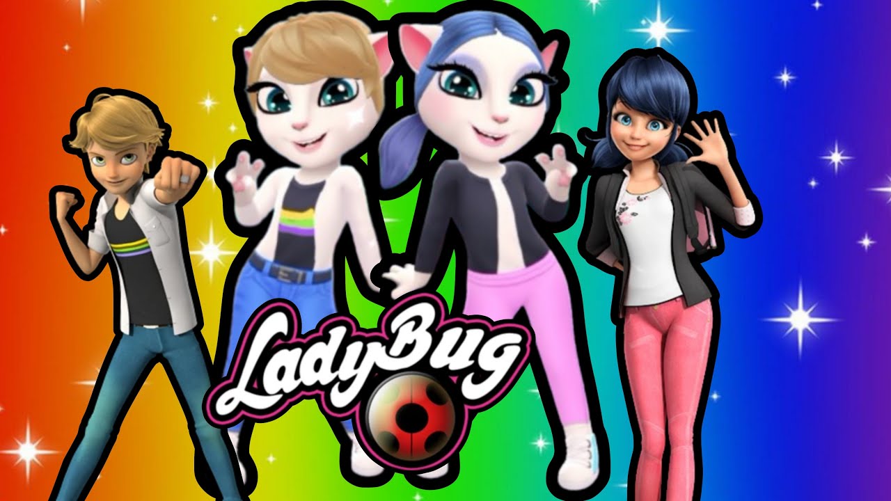 Talking Angela vs Ladybug - YouTube
