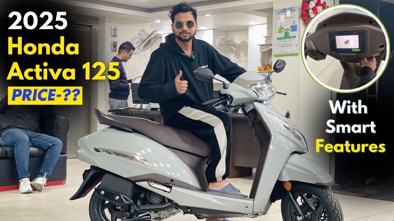 2025 New Honda Activa 125 With Smart Features And TFT Color Display ...