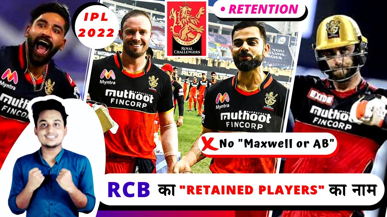 RCB Retained Players 2022|RCB Target Players 2022|IPL 2022 RCB Retained ...