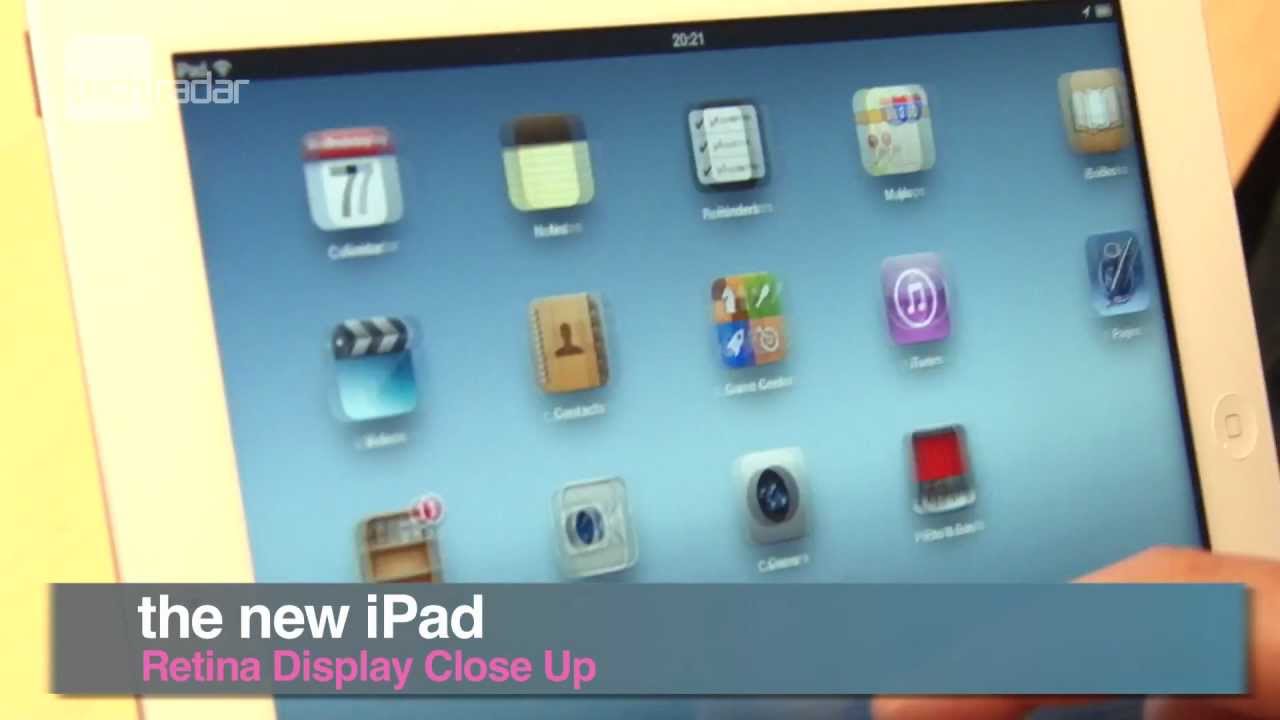 New iPad Retina Display Close Up Test - YouTube