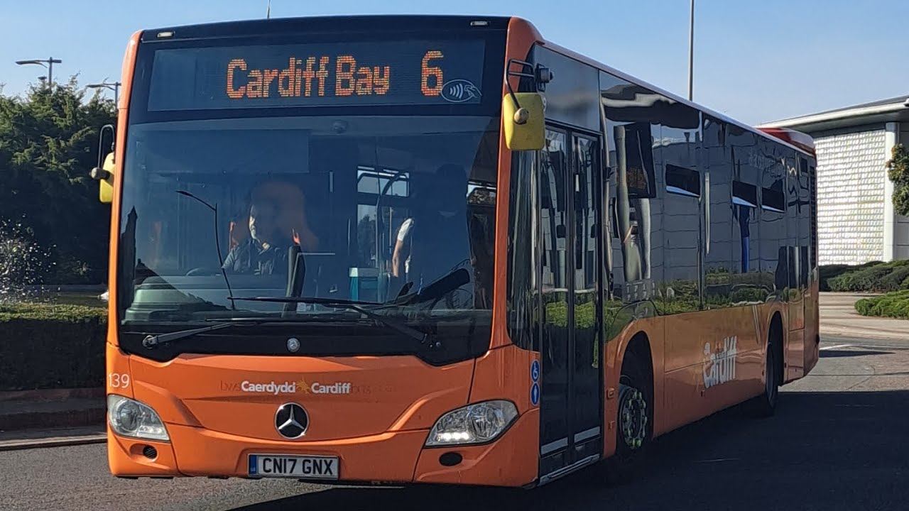 *Full route visual* Onboard Cardiff Bus 139 on the 6 Baycar to Cardiff ...