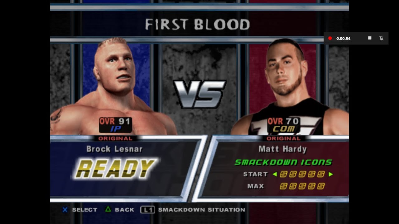 WWE SmackDown Brock Lesnar vs WWE SmackDown Brock Lesnar vs Matt Hardy ...