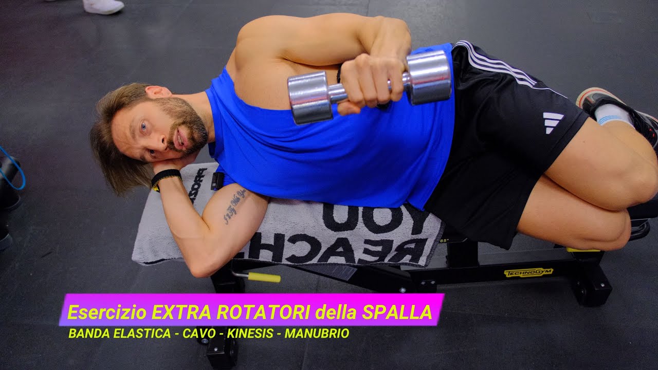 ESERCIZI per gli EXTRA ROTATORI della spalle - YouTube