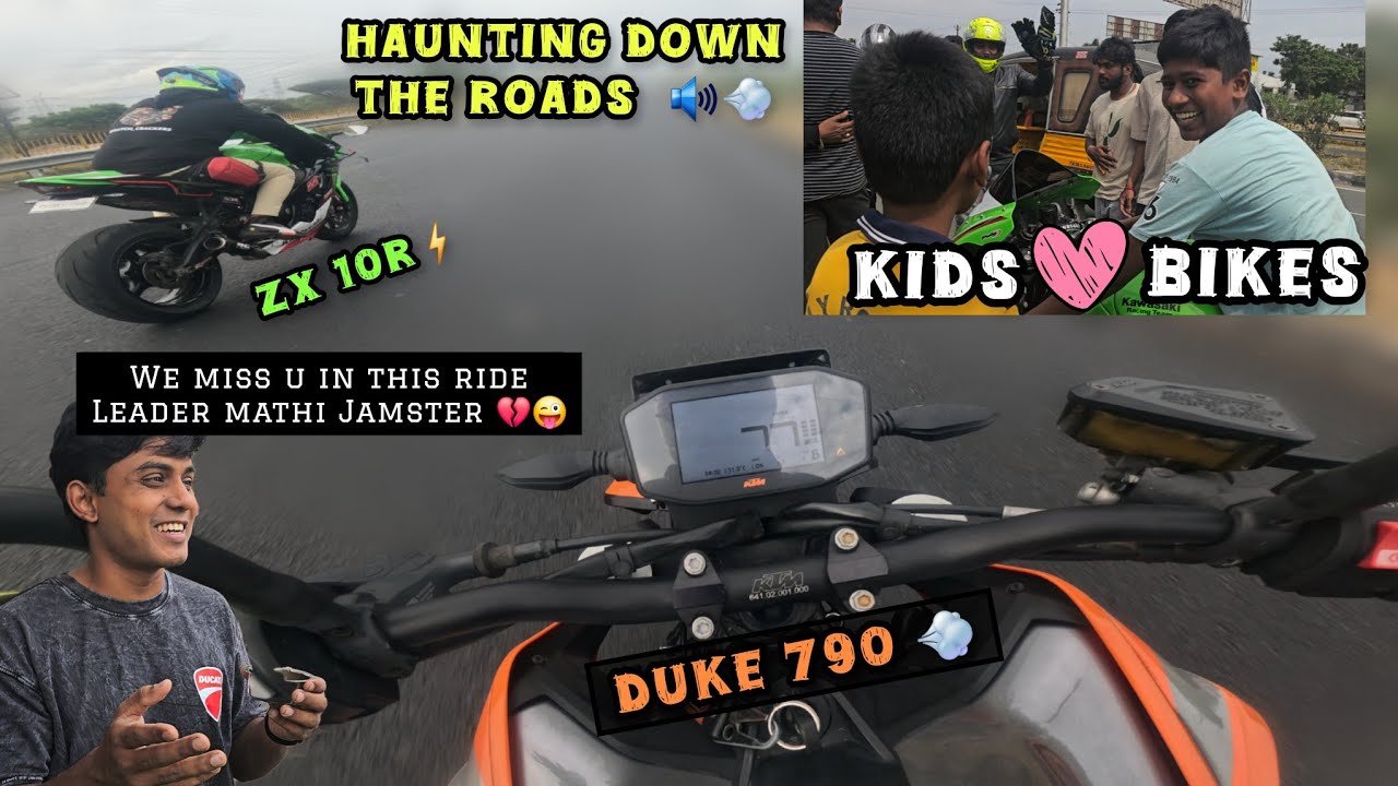 First Ride in DUKE 790 😘 ZX10R 💨 | Sunday Ride Vlog | Leader absent ...