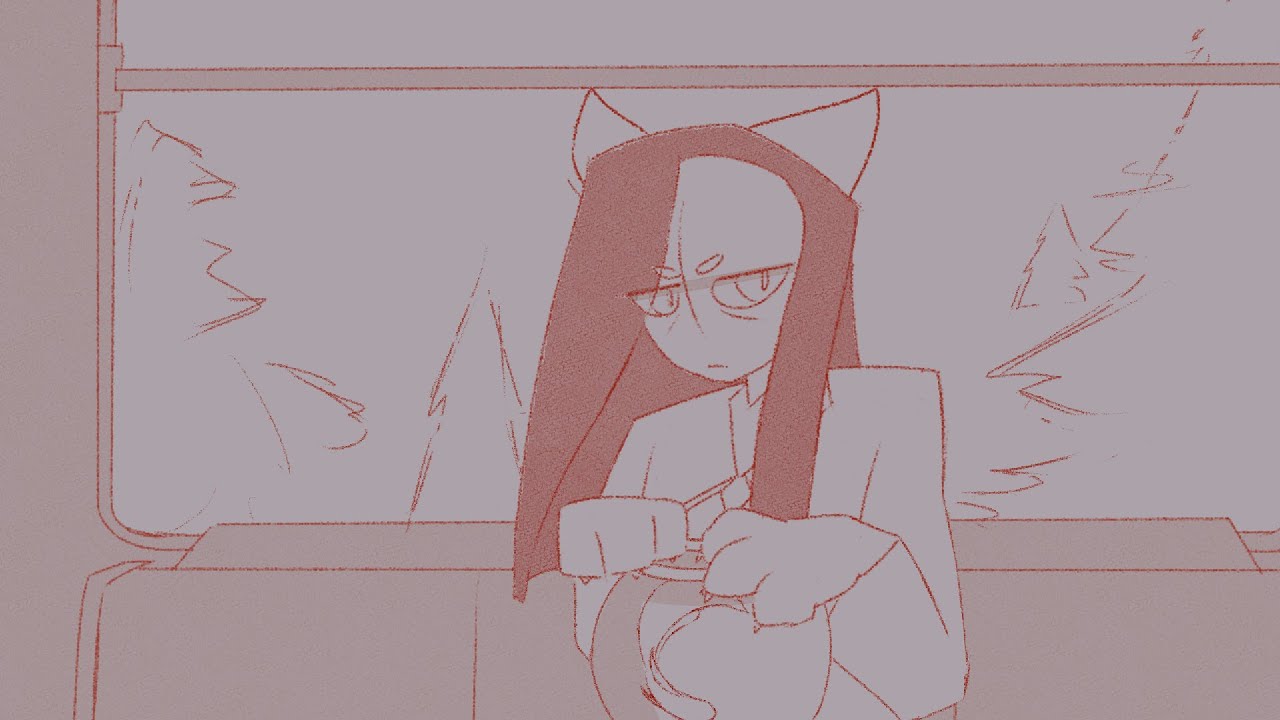 lagtrain but it's an annoyed werewolf girl (animation meme) - YouTube