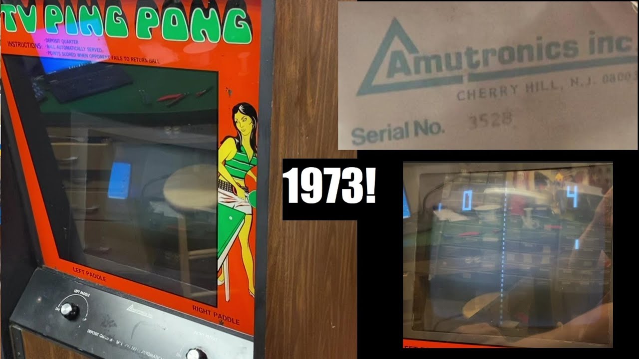 1973 Tv Ping Pong - A Pong Clone Amutronics inc. - YouTube