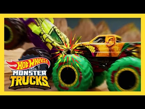 TITANS TURNUVASI'nda Bigfoot, Mega-Wrex Dragon ve Monster Trucks! | Tüm Bölümler @HotWheelsTurkey