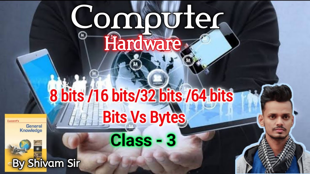 Computer Class - 3 By shivam sir | Hardware | Bits Vs Bytes | 8Bit /16 ...