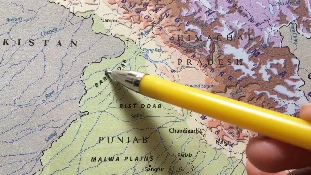 Punjab with Map || All about Punjab geography || जानिए पंजाब के बारे ...