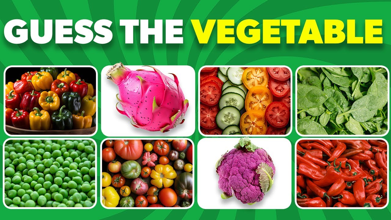 Guess the Vegetable Quiz | Easy, Medium, Hard levels Quiz - YouTube