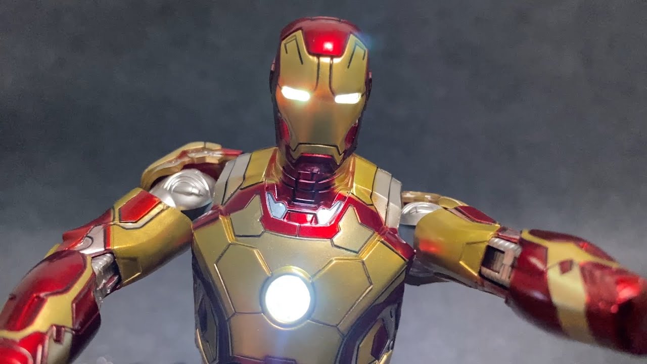 Unboxing the Light-Up Iron Man Mark XIII Figure: ASMR Sounds & Visuals ...