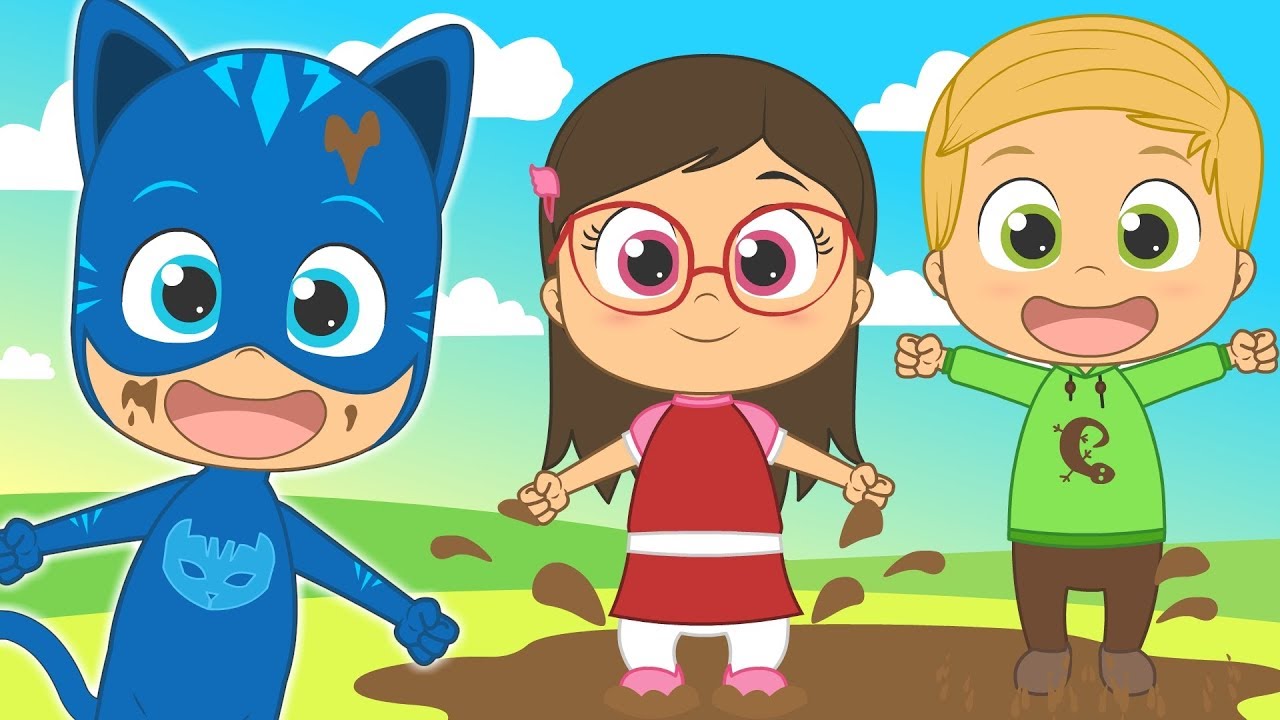 CINCO BEBÉS con PJ Masks | Connor, Amaya y Greg | Canciones para niños ...
