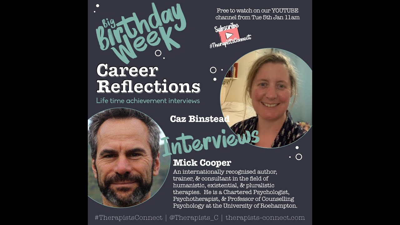 Professor Mick Cooper: Lifetime Achievement Interview - YouTube